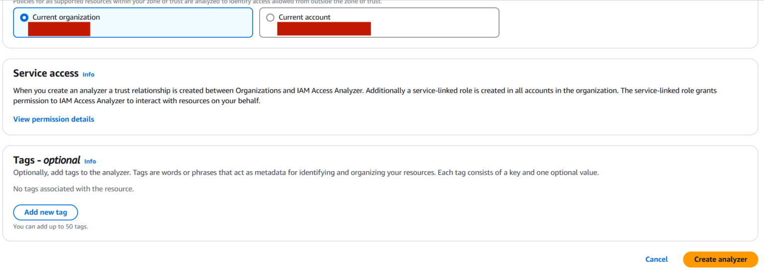 Step-by-Step Guide: How To Create An IAM Access Analyzer In AWS.